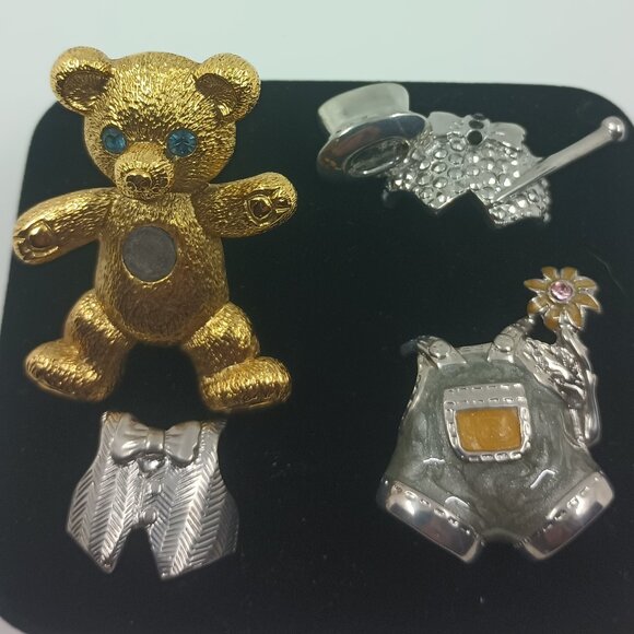 Edgar Berebi | Jewelry | Vintage Edgar Berebi Teddy Bear Brooch With 3 ...